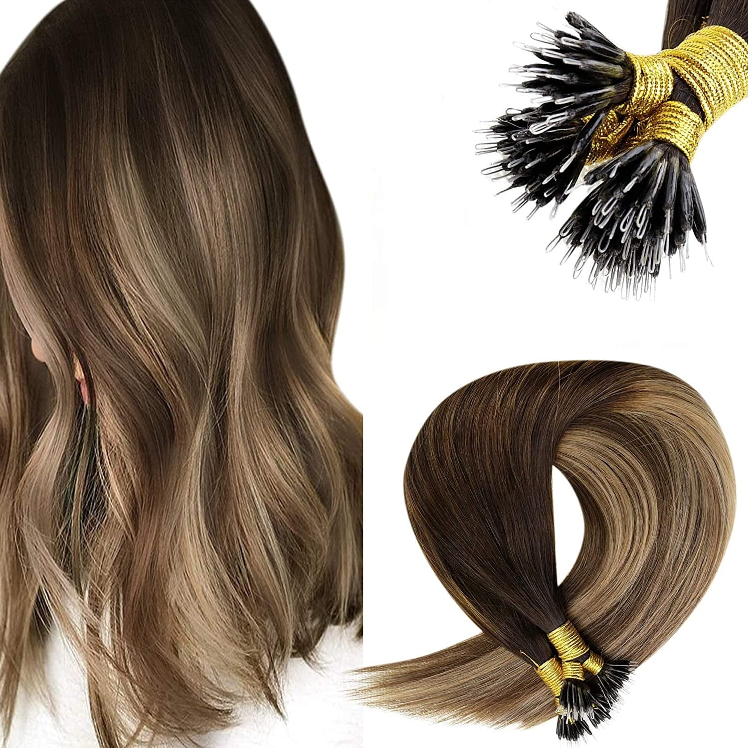 Micro Nano Ring Extensions – Romylos All About Hair