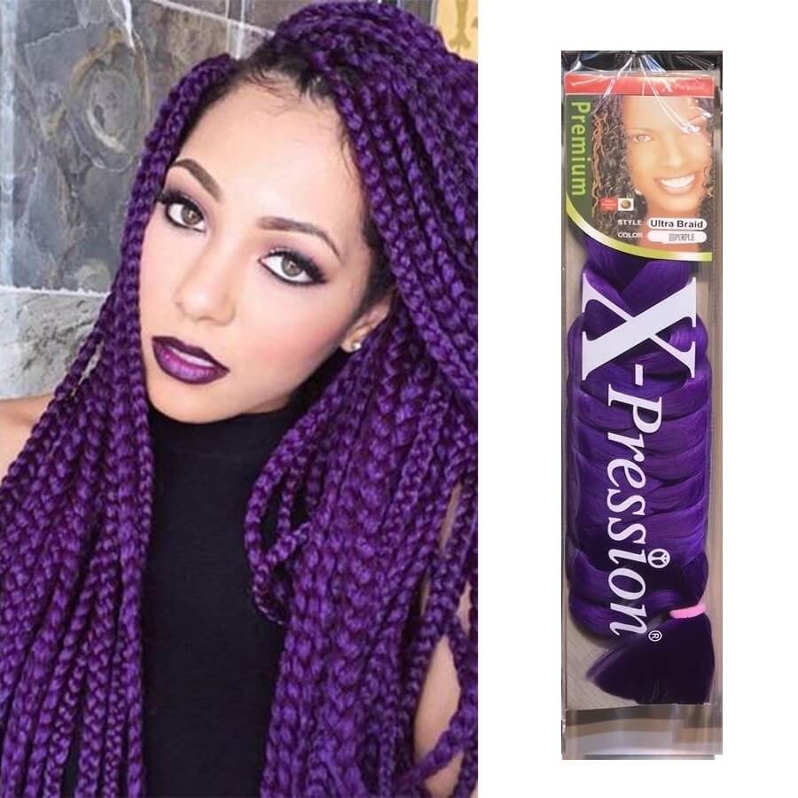 X-Pression Πλεξούδες Κοτσιδάκια Ultra Ράστα Purple – Romylos All About Hair