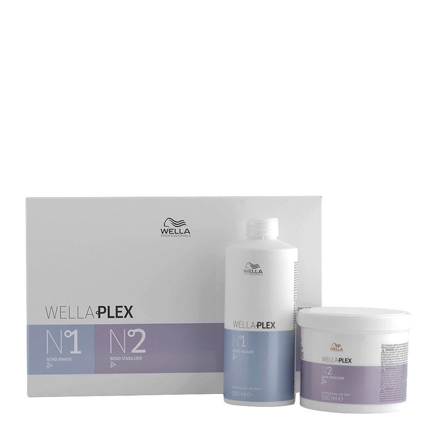 Wella Professionals WellaPlex Bond Maker 500ml No1 & Bond Stabilizer N ...